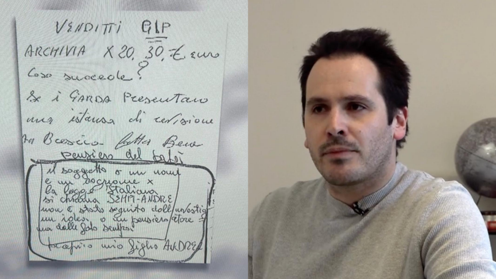 Garlasco, la foto del ‘pizzino’ del padre di Sempio - Ore12